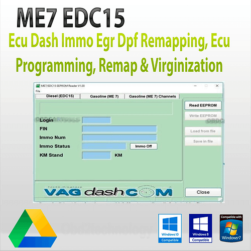 Me7 Edc15 Eeprom reader 1.00 / Edc15 Msa15 for ecu programming ...