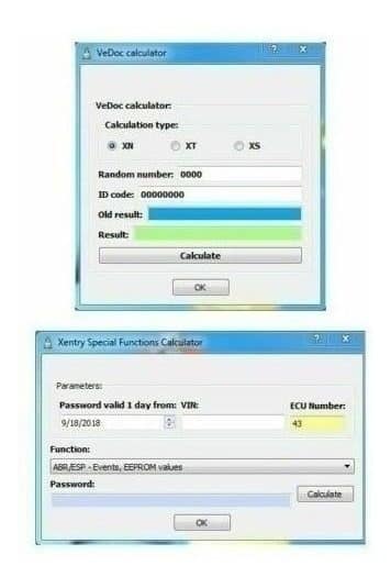 Mercedes FDOK & Xentry Special Functions Calculator 2020 - instant ...