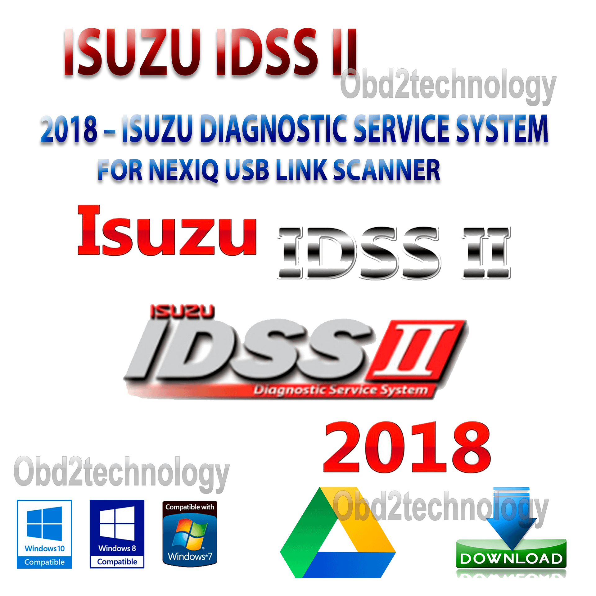 Isuzu IDSS II 2018 isuzu Diagnostic Service System for nexiq usb link ...