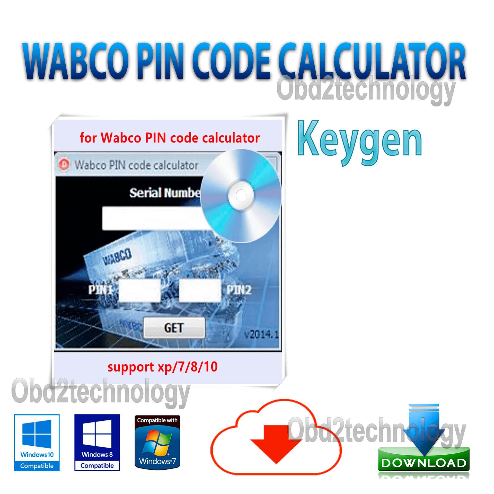 Wabco PIN Code Activator Keygen PIN1/PIN2 Calculator Diagnostic ...