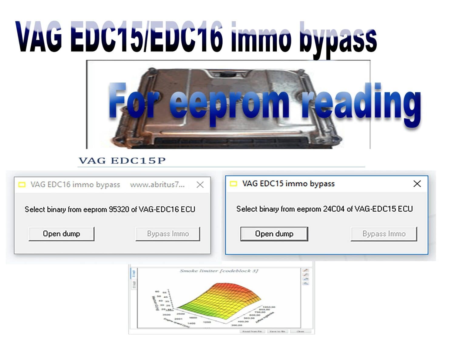 VAG EDC15 immo bypass & VAG EDC16 edc16c34 immo bypass softwares with ...